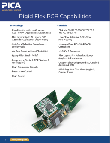 PICA Manufacturing Solutions Rigid Flex PCB Capabilities Download ...